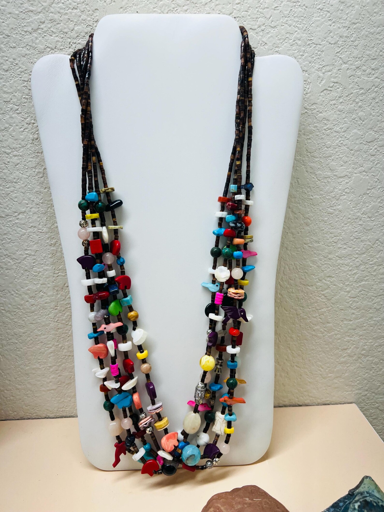 Multi Beads and Seeds Beads Necklaces/colorful Seeds Bead Necklace ...