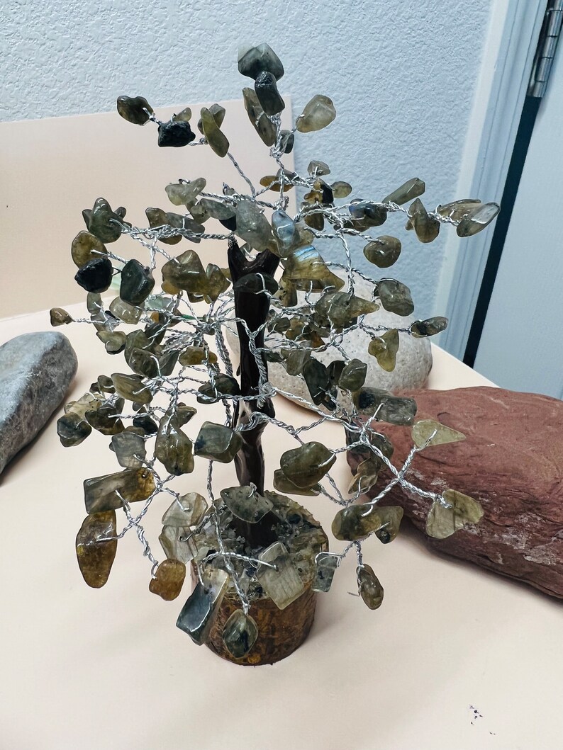 Lapdorite Crystal Tree, Gems Stone Tree, Gem Tree, Tree of Life ...