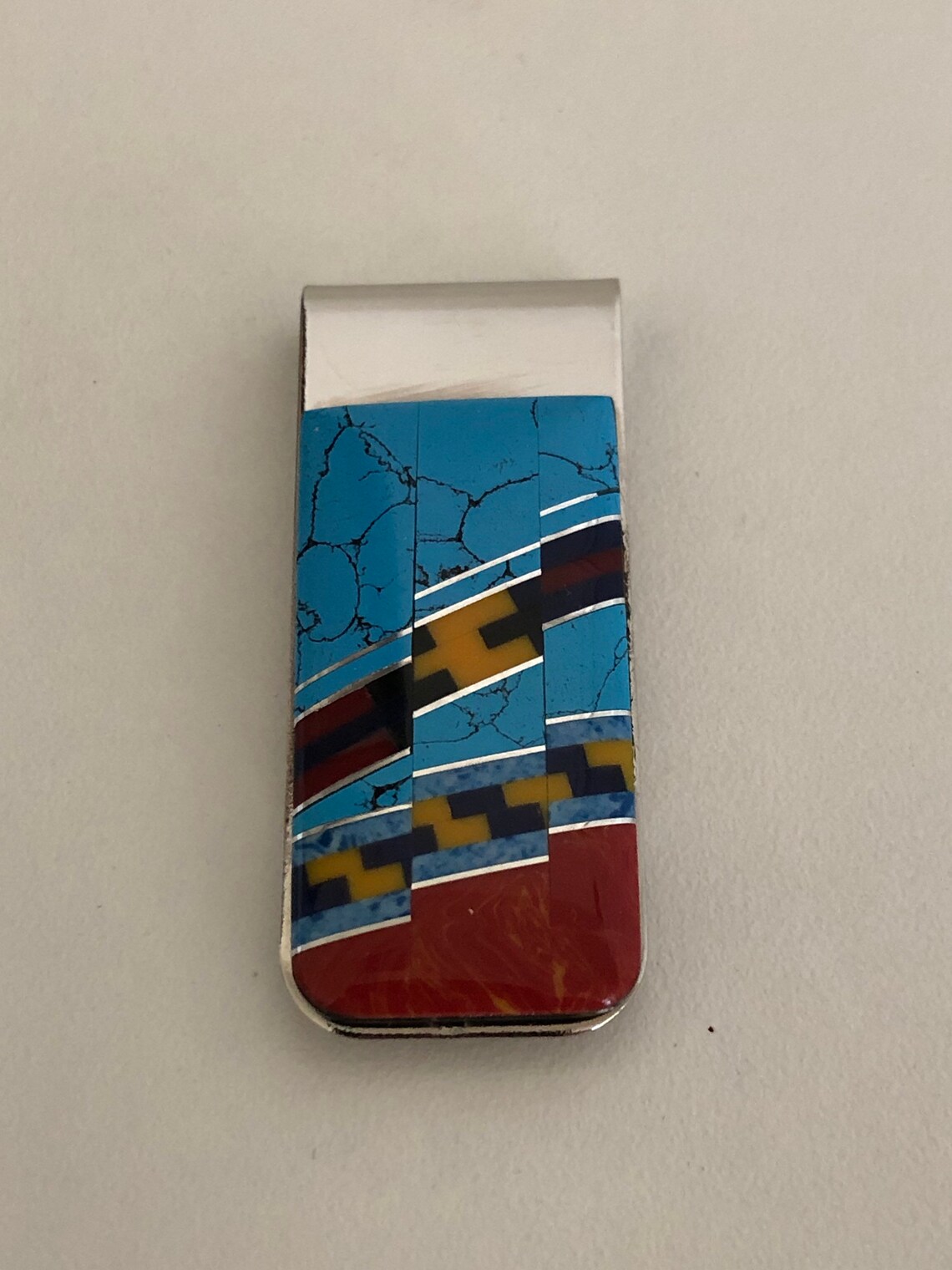 Money Clips/turquoise Inlay Money Clip/inlay/gift/southwestern - Etsy