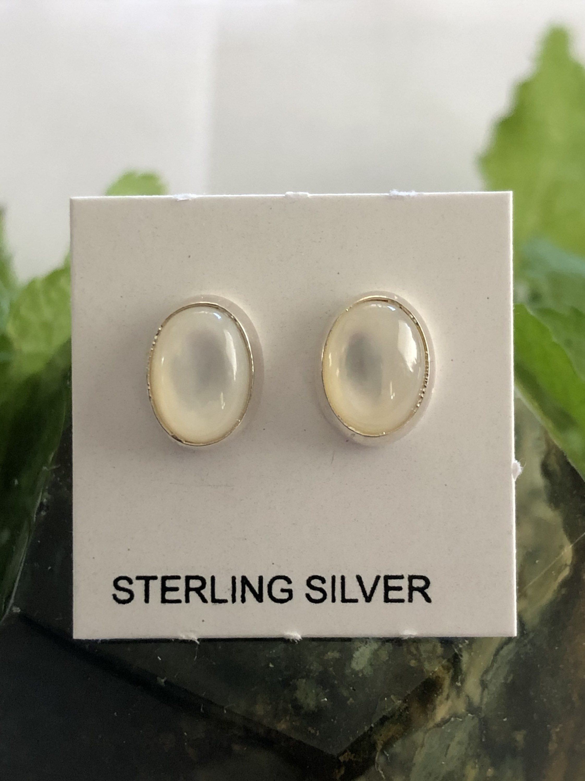 6x8mm Oval/ Pearl/white Stone/pearl Shape/genuine 925 Sterling - Etsy