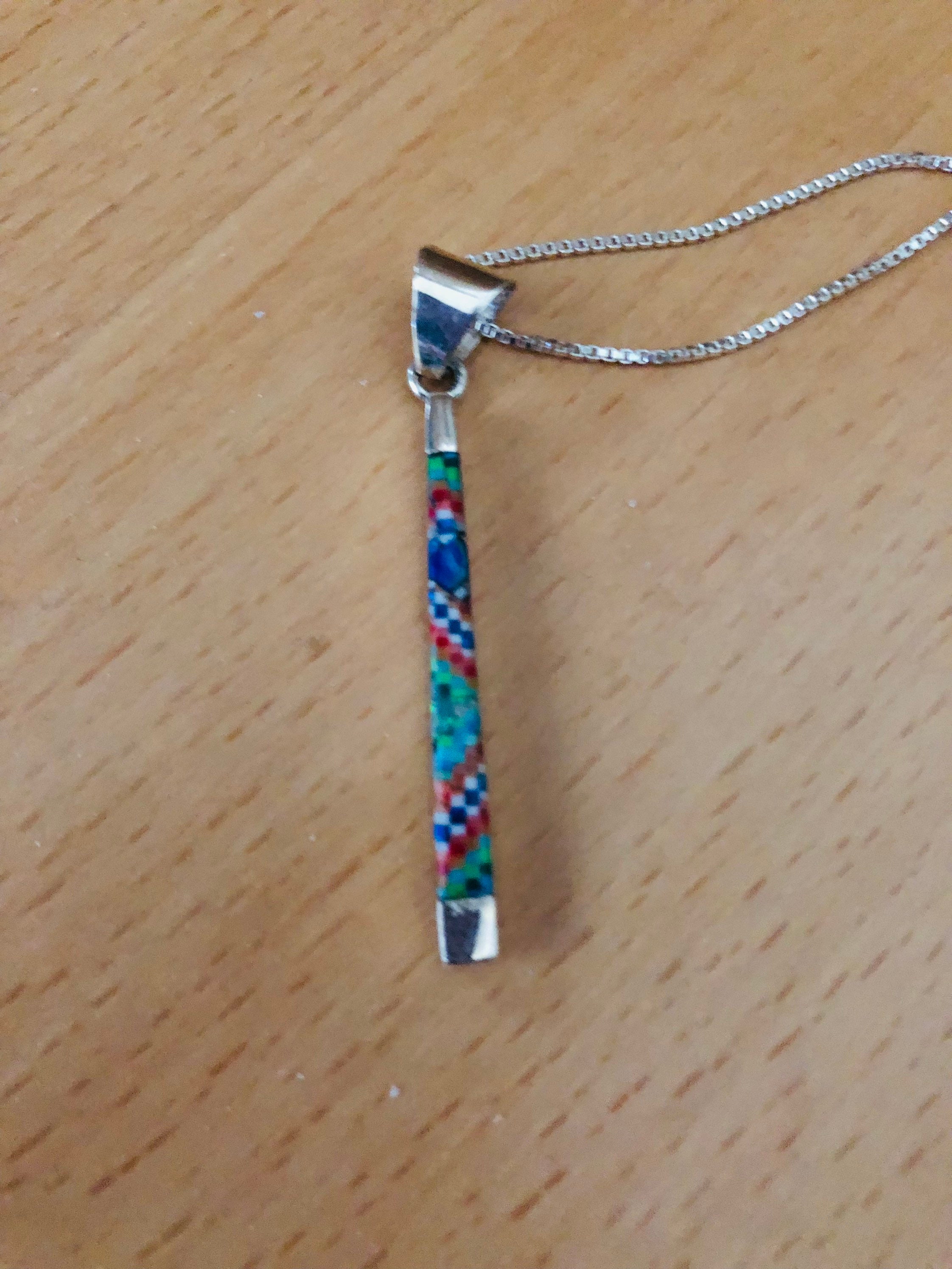Stick/inlay/multi Color Sticks/sticks Inlay /multi Color Inlay Pendant ...