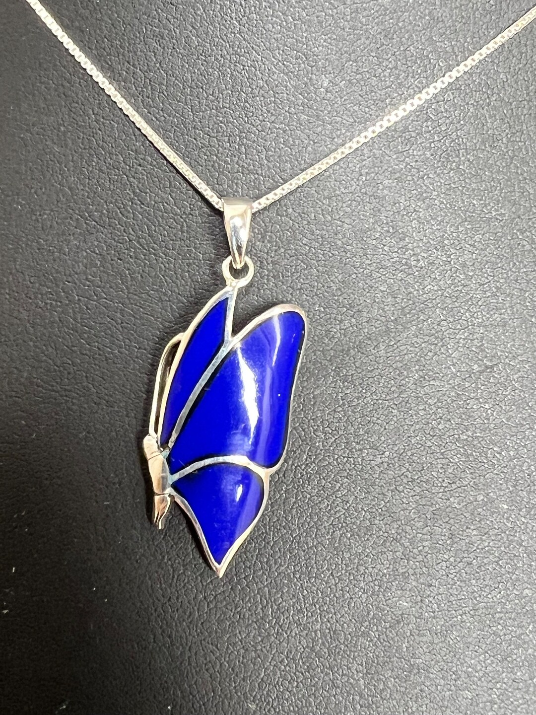 Big Butterfly/blue Lapis Butterfly/sterling Silver Blue Lapis Inlay ...