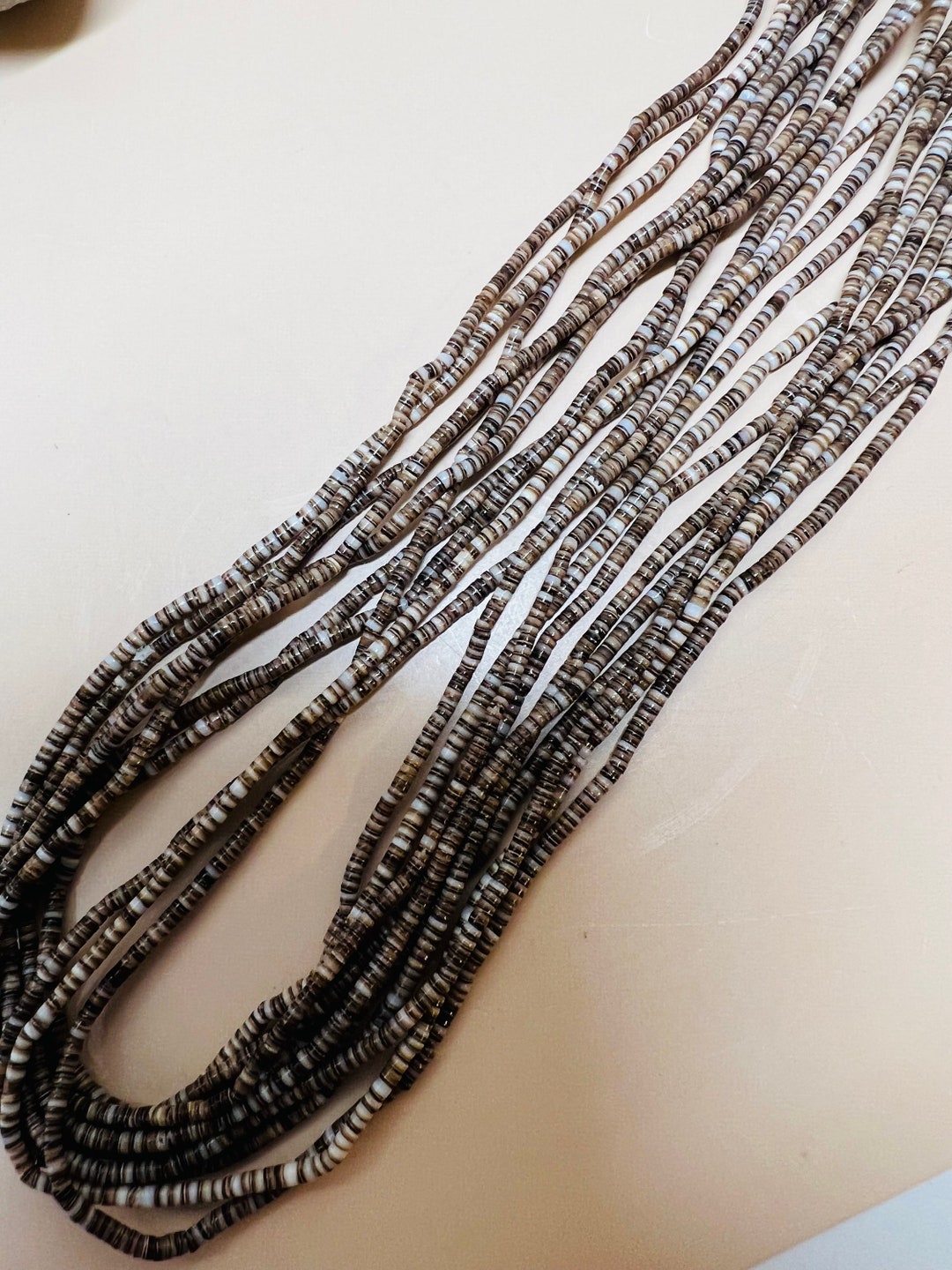 Indigenous Jewelry, Pen Shell Heishi, Unisex Jewelry, Sterling Silver ...