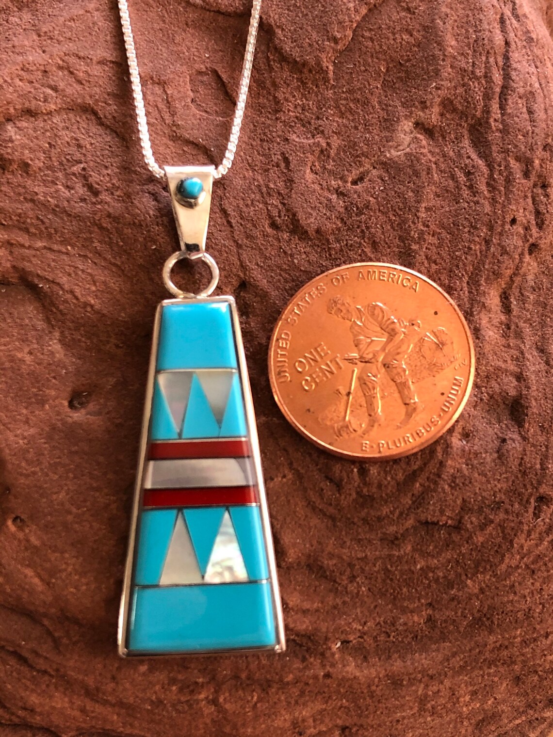 Colorful Pendant/multi Color Pendant/sterling Silver Mix Color Pendant ...