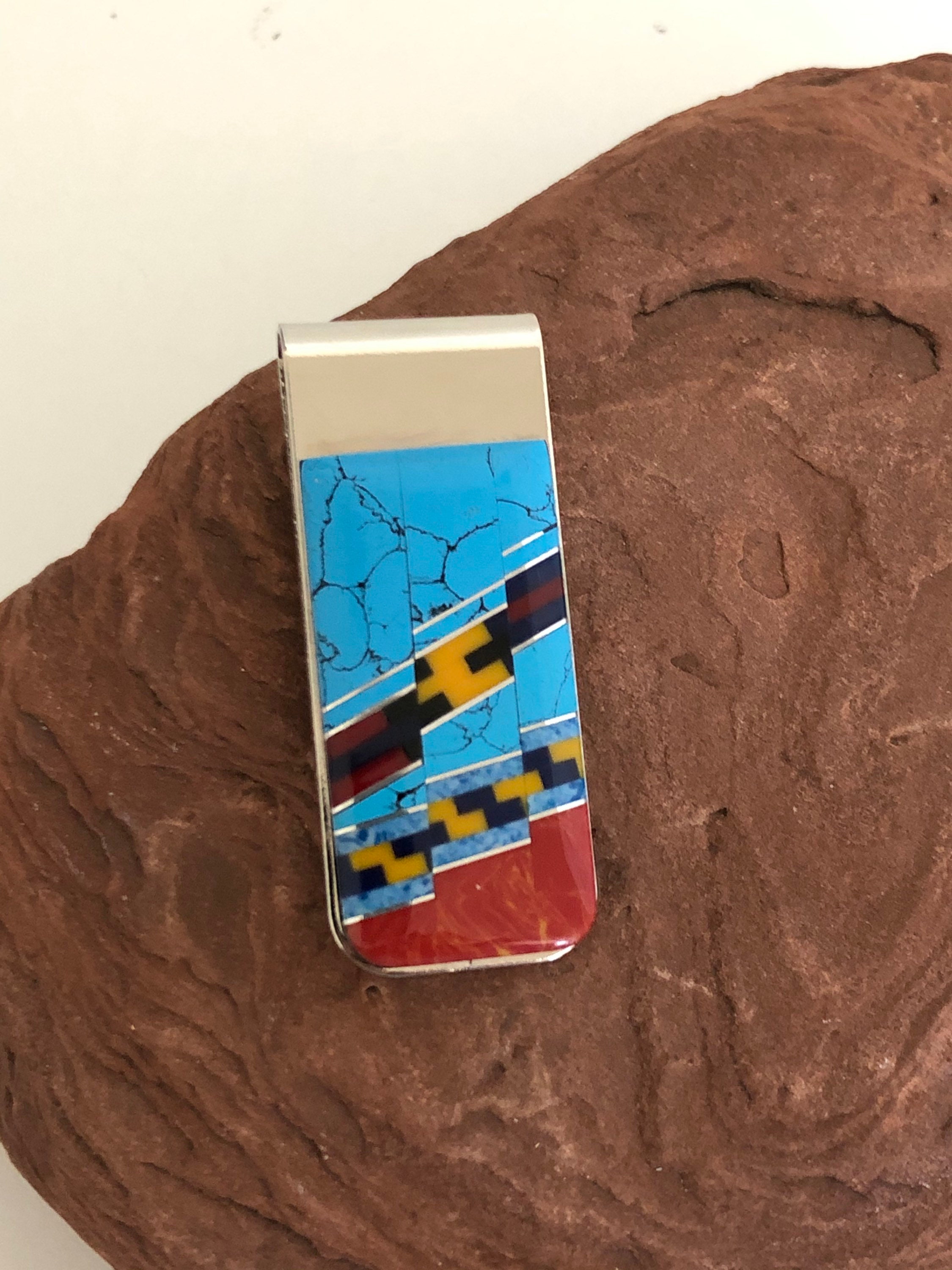 Money Clips/turquoise Inlay Money Clip/inlay/gift/southwestern - Etsy
