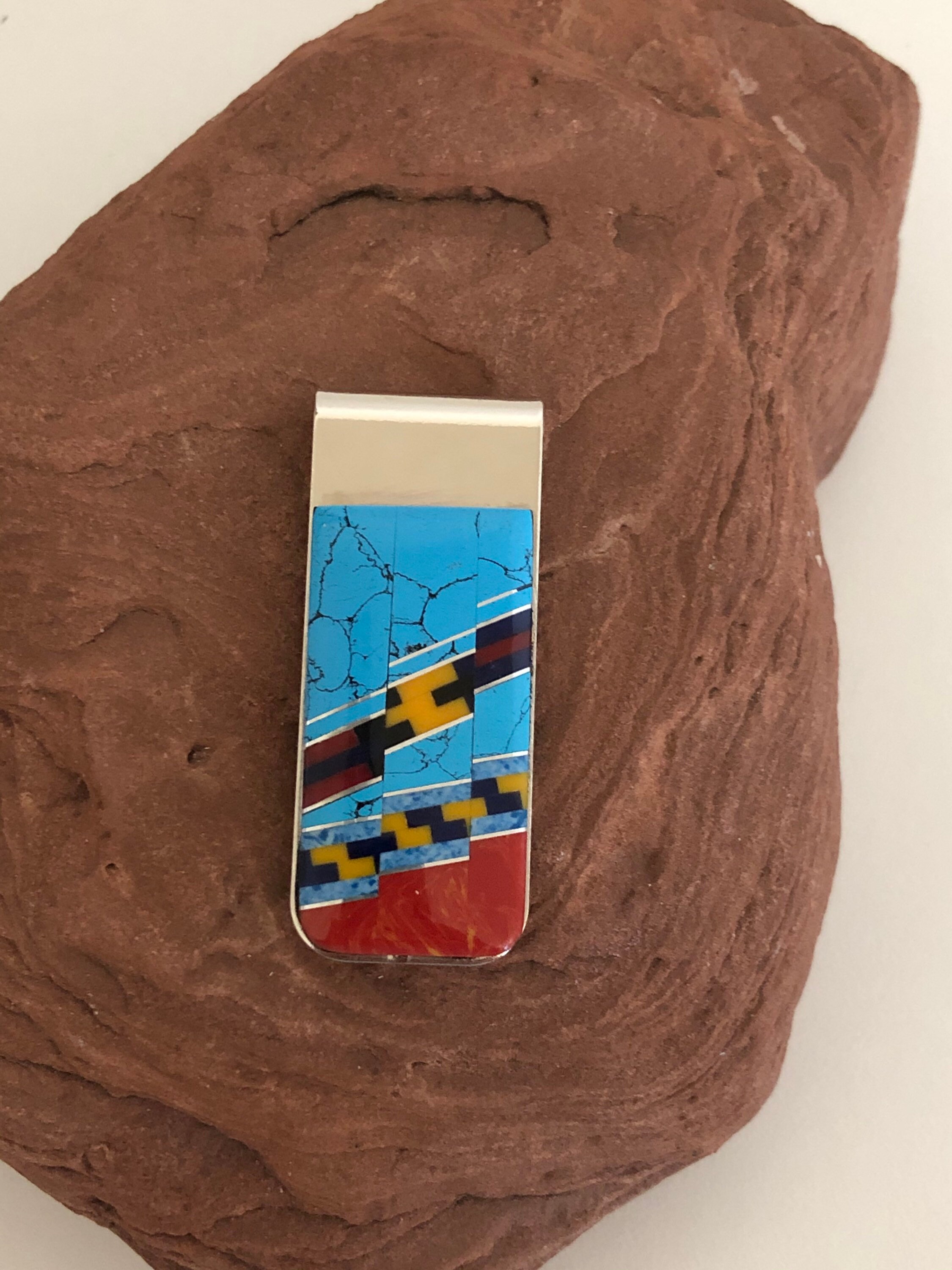 Money Clips/turquoise Inlay Money Clip/inlay/gift/southwestern - Etsy