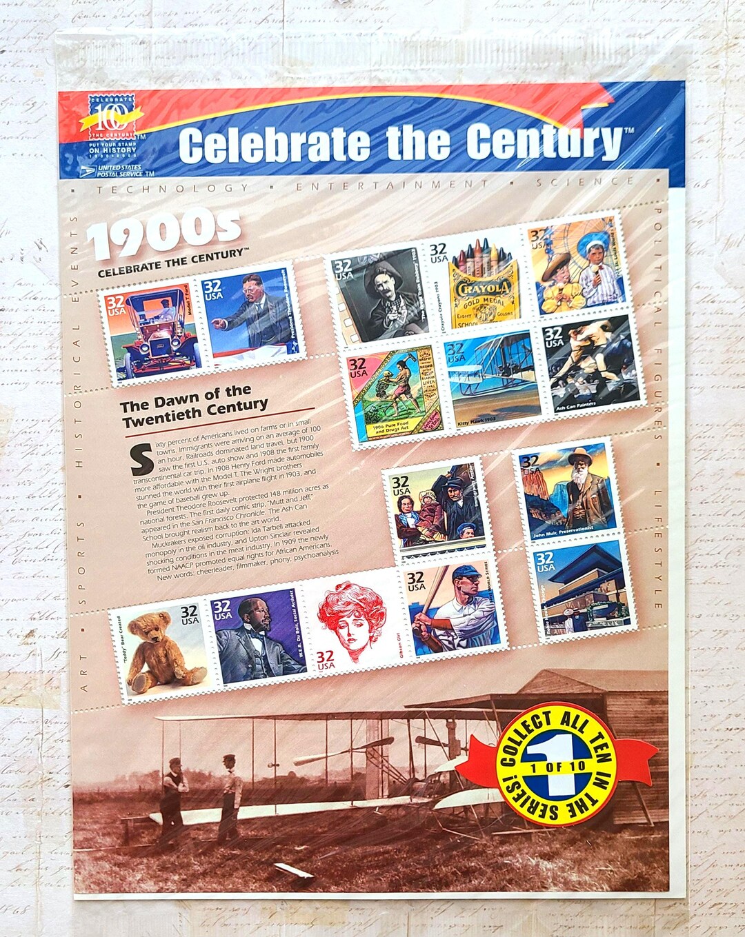 Choose Unopened Pkg Celebrate the Century 32c/33c Unused Postage Stamp ...