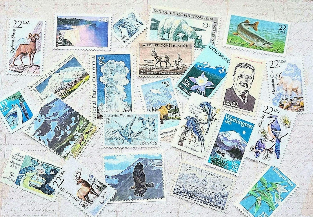 45 Pc ... 23 Vintage NATURE OUTDOORS 22 Others. Unused Postage Stamps ...