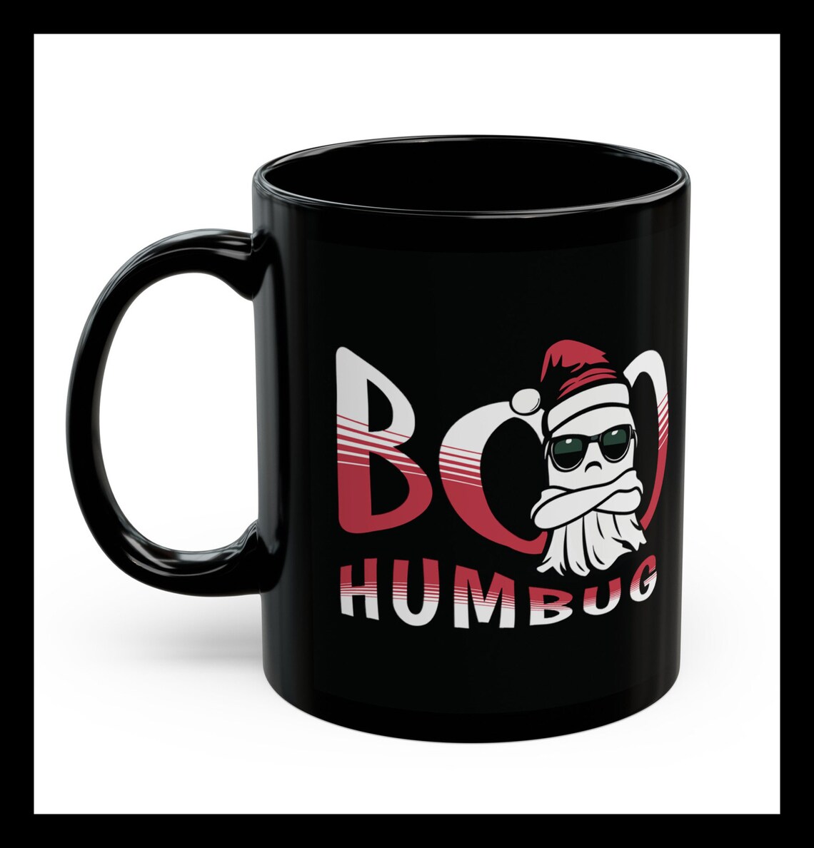 Funny Boo Humbug Ghost Mug: Cool Christmas Coffee Cup for Ghost Hunter ...