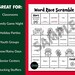 Printable Christmas Word Scramble Race Game: Holiday Classroom Party ...