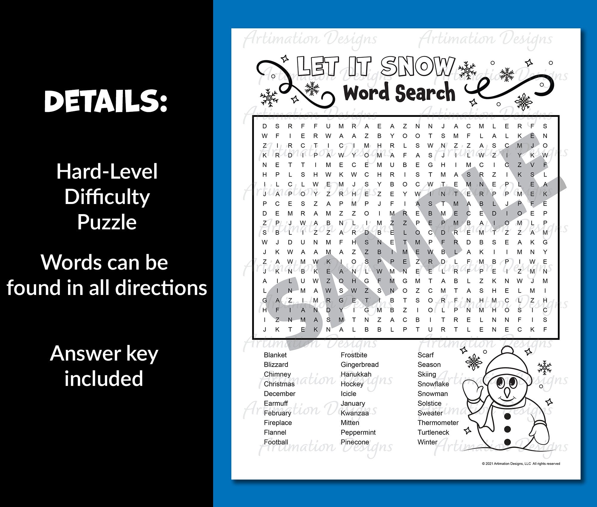 Printable Winter Games for Kids: Roll and Race Dice Game - Word ...