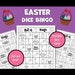 Printable Easter Bingo Dice Game, Roll and Cover Math Game for Kids ...