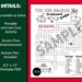 Printable Christmas Crossword Puzzle: Winter Word Scramble Activity for ...