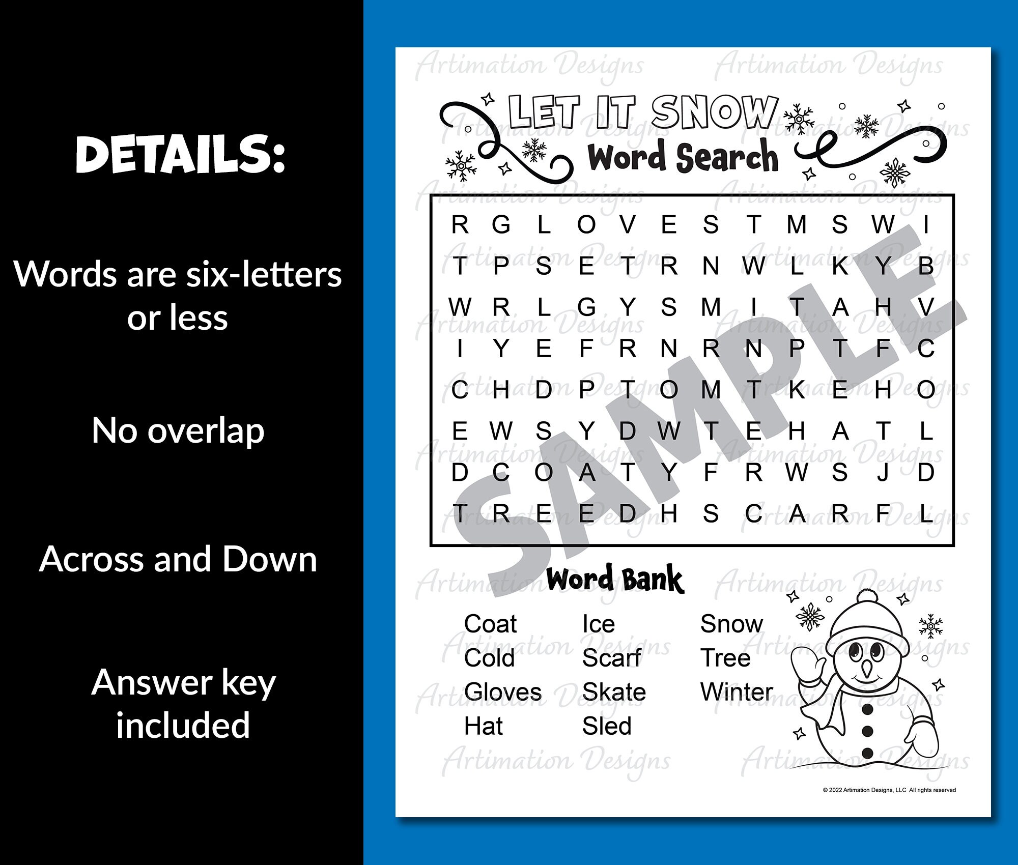 Printable Winter Games for Kids: Roll and Race Dice Game - Word ...