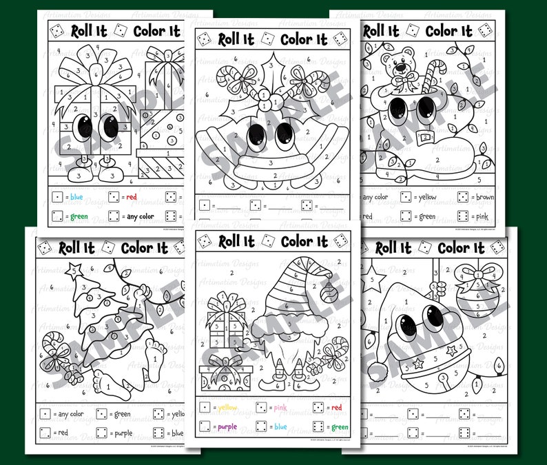 Printable Christmas Activities: Winter Coloring Pages for Kids - Roll ...