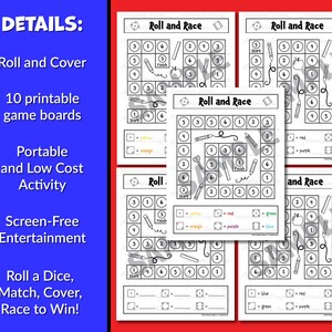 Printable Roll and Race Dice Game: Fun Back to School Classroom ...
