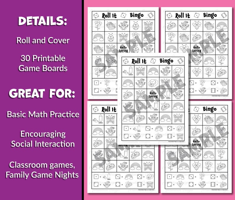 Printable Spring Activities: Gnome Coloring Pages, Bingo Roll and Cover ...