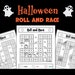 Printable Halloween Dice Game: Roll and Cover Classroom Party Game ...