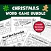 Printable Christmas Word Games: Word Scramble Coloring Pages ...