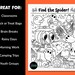 Printable Halloween Seek and Find Coloring Pages: Spooky Fall Kids ...