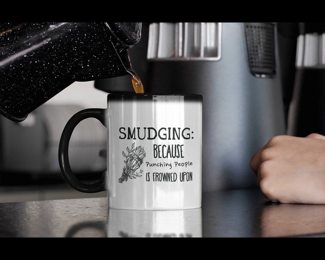 Smudging Mug: Color Changing Coffee Cup Funny Pagan Witchy Gift ...
