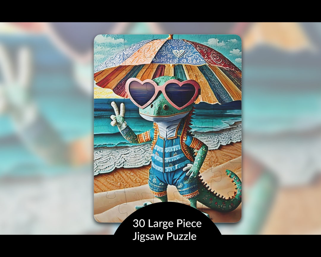 Leopard Gecko Puzzle: Fun Summer Kids Activity - Cute Toddler Gift and ...
