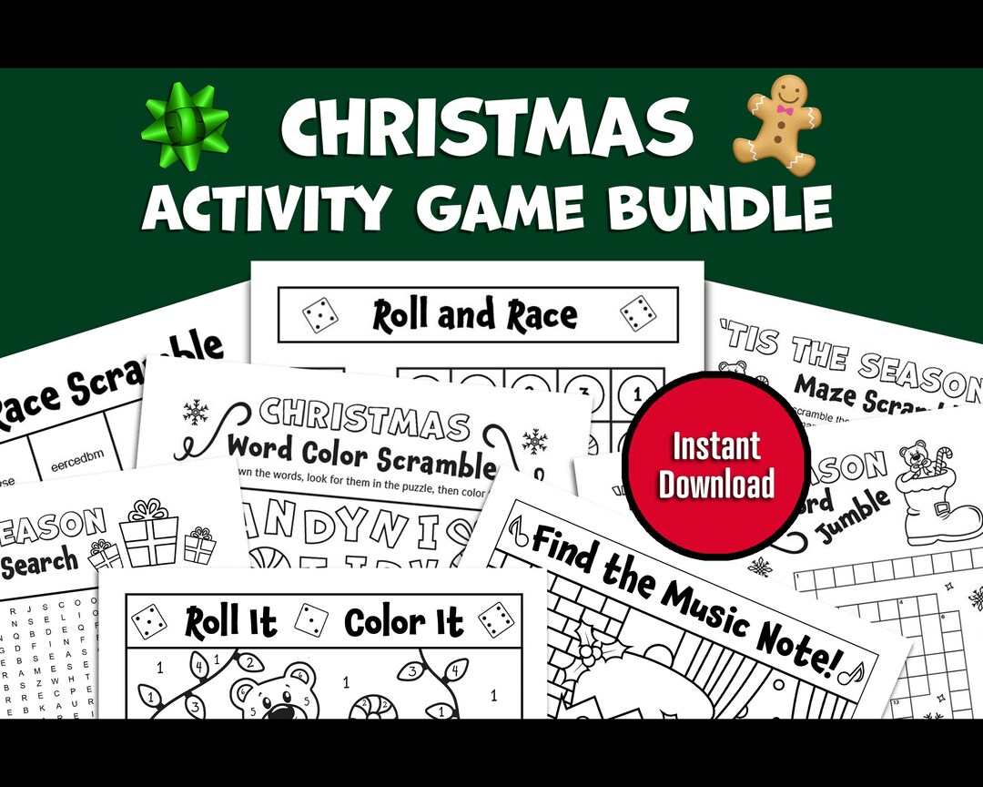 Printable Christmas Activities: Winter Coloring Pages for Kids - Roll ...