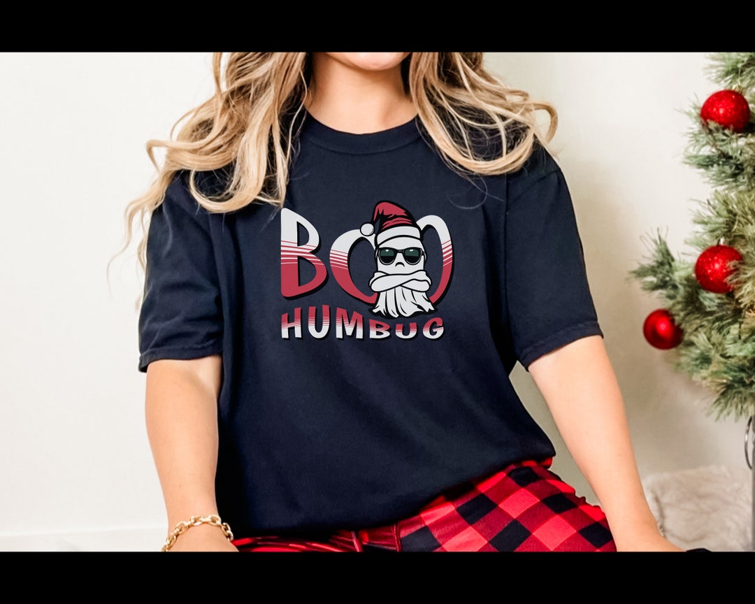 Boo Humbug Cute Ghost Tee Funny Christmas Tshirt Xmas Gift - Etsy