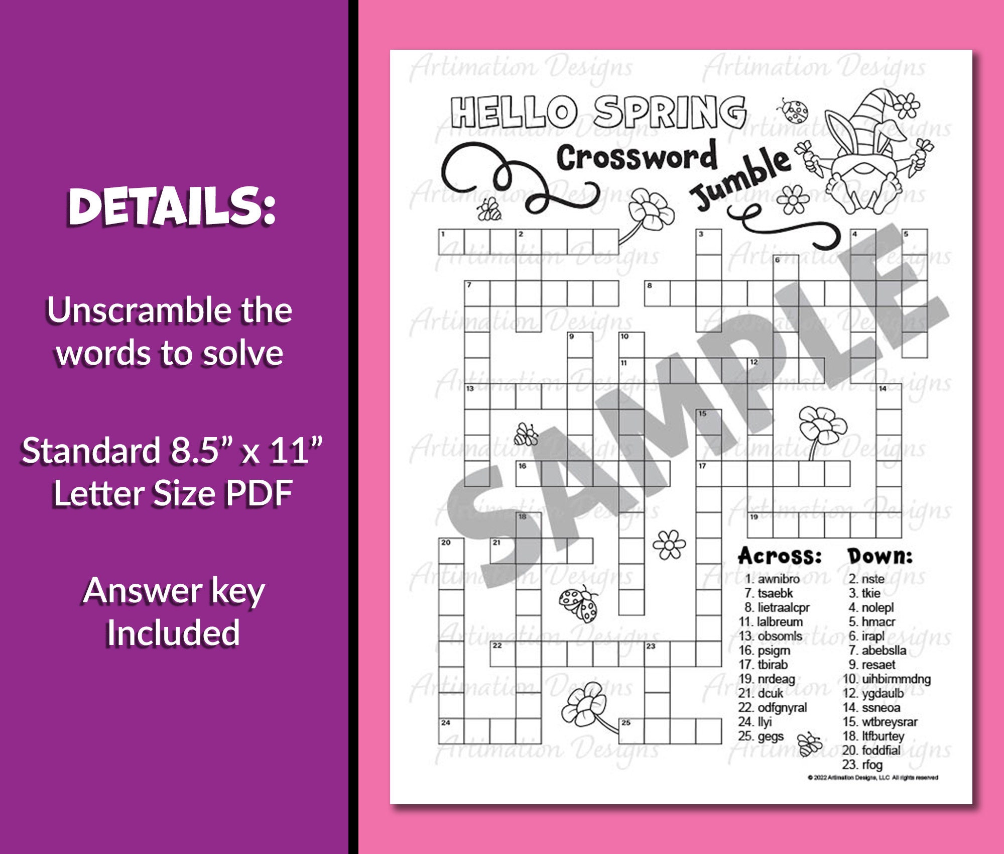 Printable Spring Activities: Gnome Coloring Pages, Bingo Roll and Cover ...