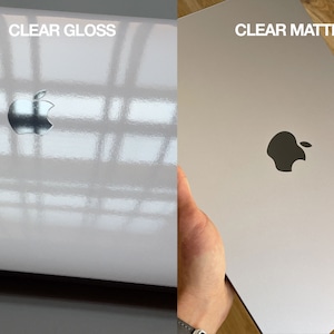 Clear Invisible Skin Wrap Matte Gloss Top and Bottom for Apple MacBook ...