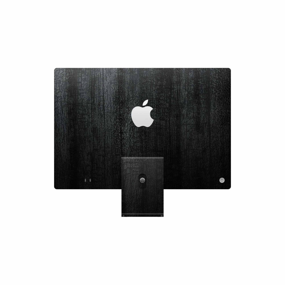 Apple Imac 24-inch M1 2021 3M Vinyl Matte Black White Marble Wood ...