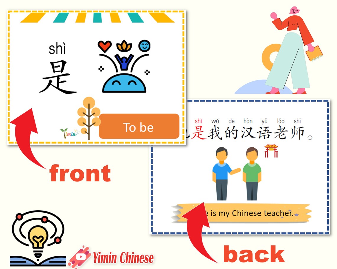 200 Essential Chinese Verbs (PDF Flashcards+audio)double Sides/useful ...