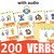 200 Essential Chinese Verbs (PDF Flashcards+audio)double Sides/useful ...