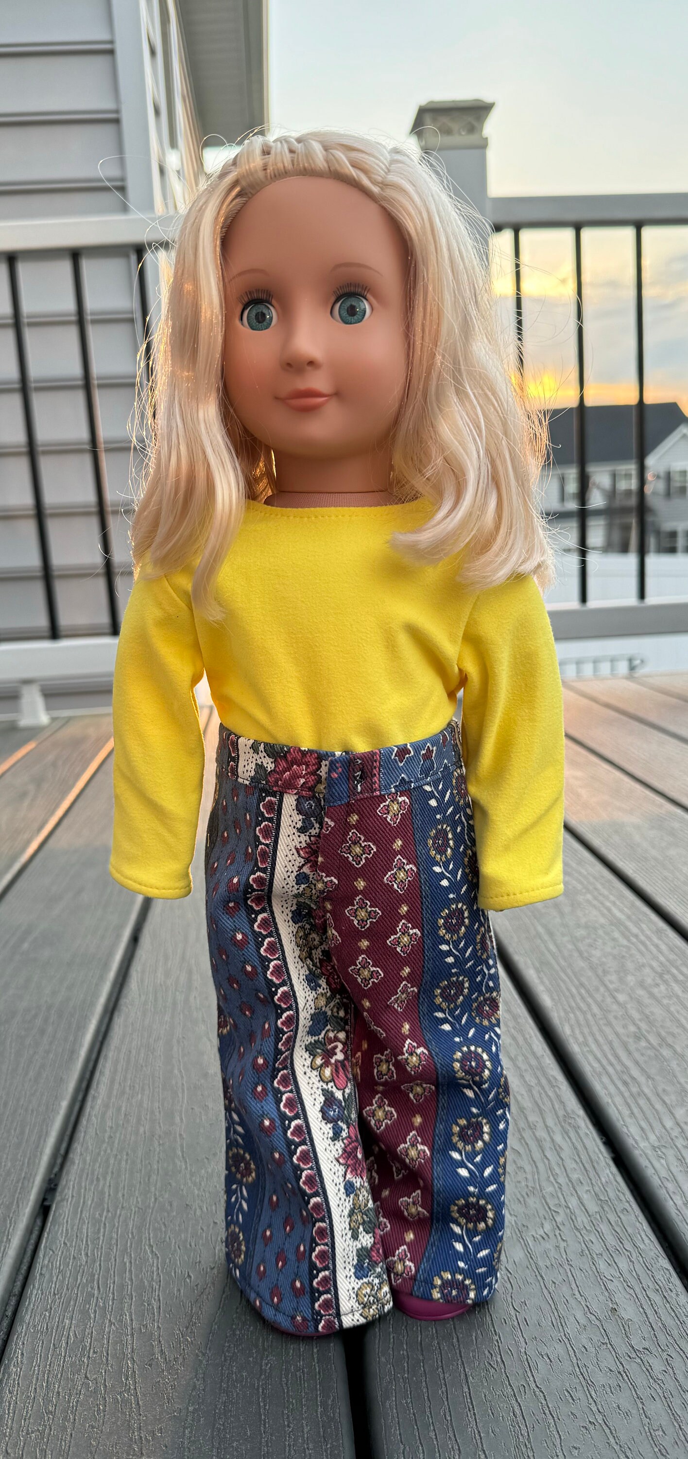 Wild Bell Bottom 70's Pants With a Long Sleeve Knit Top. Add a Sweater ...