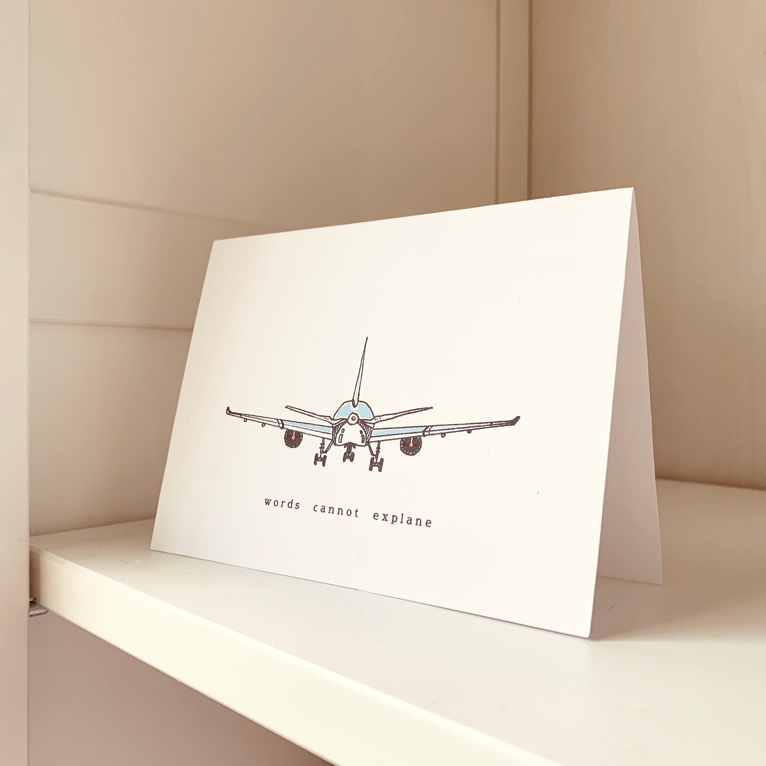 Printable Card | Plane, Airplane | Greeting Card | Simple Funny Card ...
