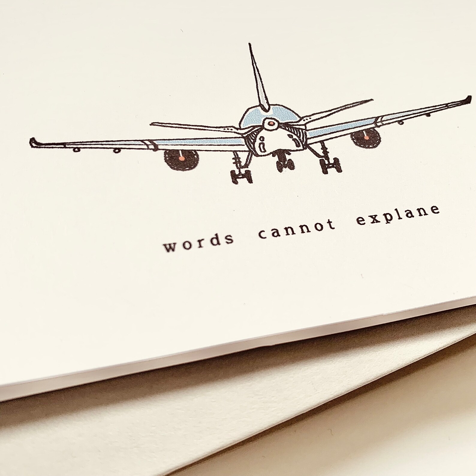 Printable Card | Plane, Airplane | Greeting Card | Simple Funny Card ...