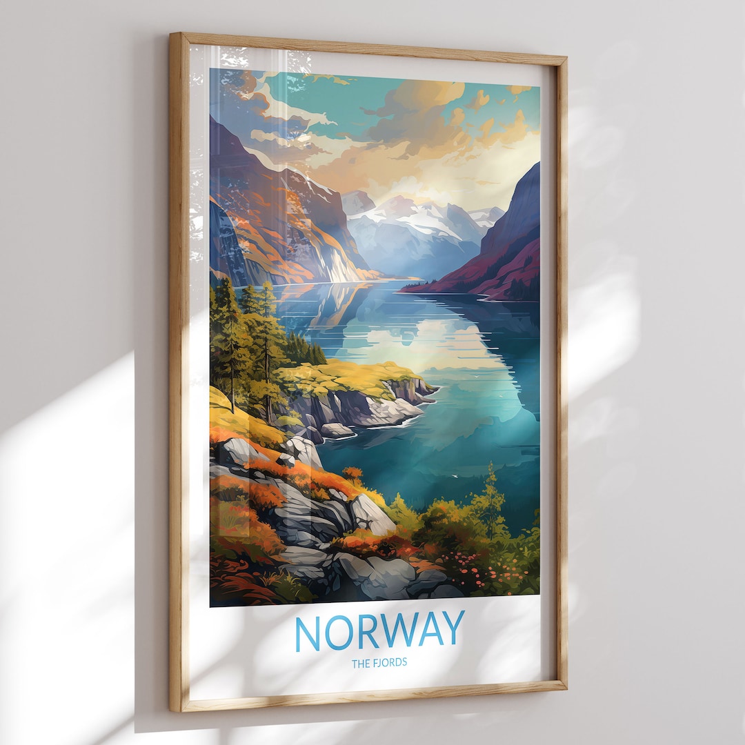 Norway Print, Norway Poster, Norway Wall Art, Norway Art Print, Norway ...