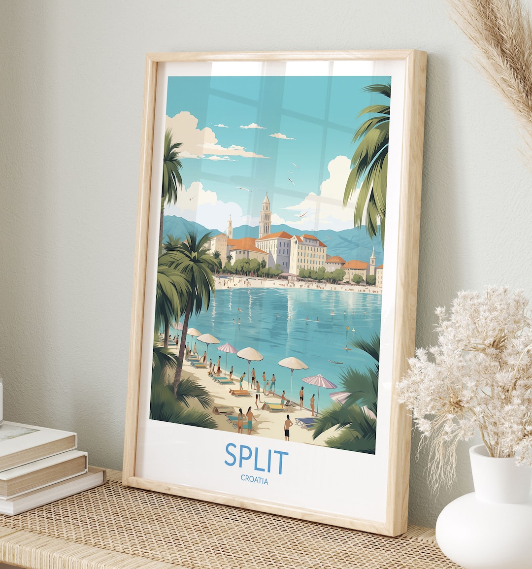 Split Travel Print No 4, Split Poster, Split Art Print, Split Artwork ...