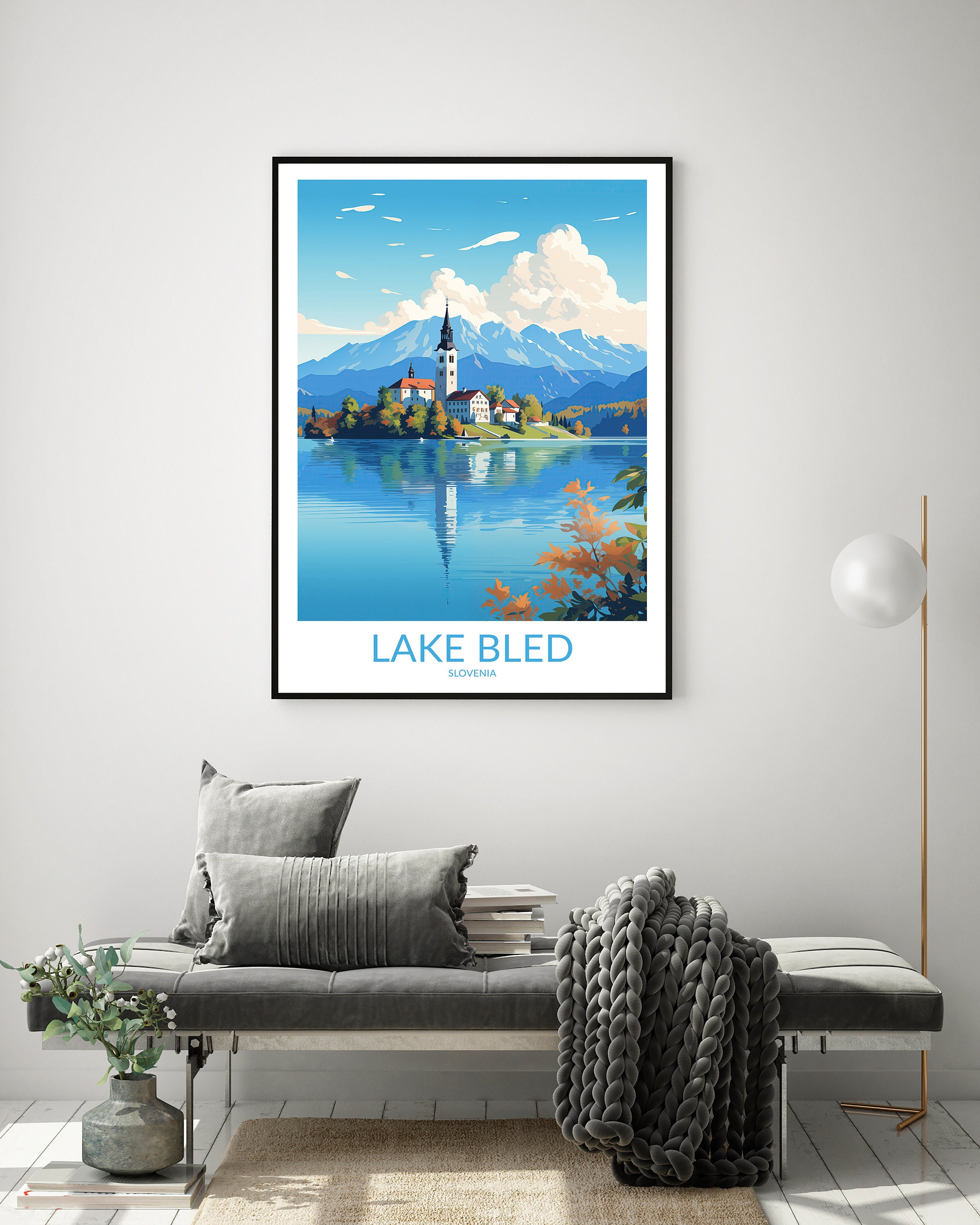 Lake Bled Print No 3 Lake Bled Poster Lake Bled Wall Art - Etsy