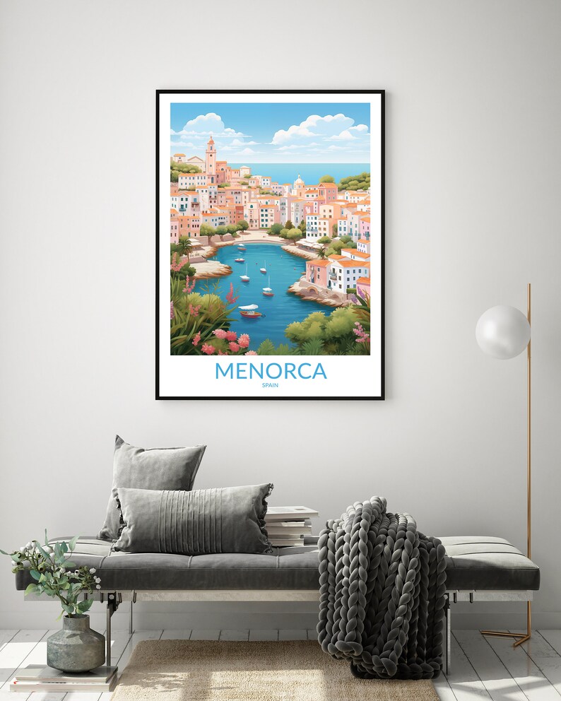 Menorca Print No 5, Menorca Poster, Menorca Wall Art, Menorca Art Print ...
