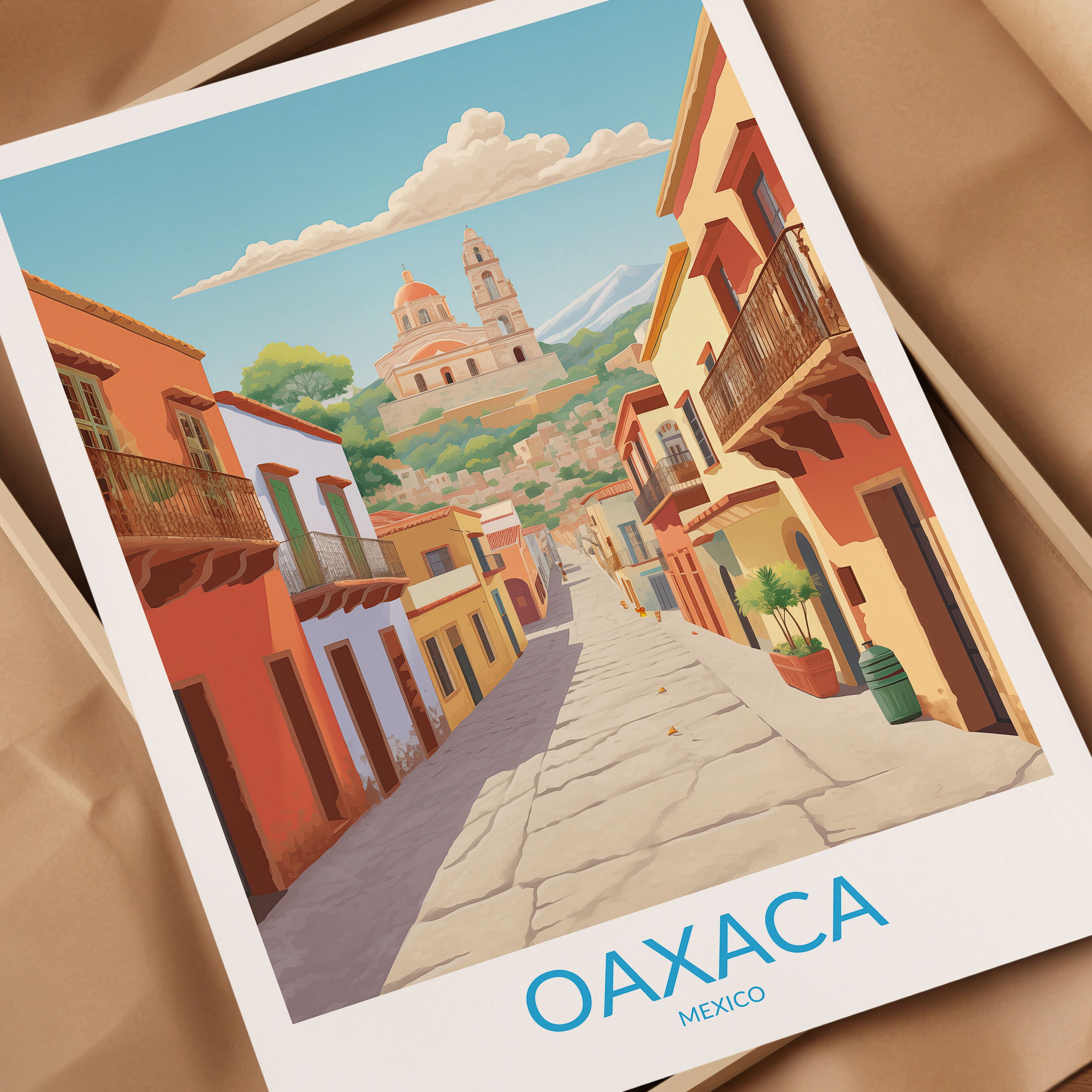 Oaxaca Print No 2, Oaxaca Poster, Oaxaca Wall Art, Oaxaca Art Print ...