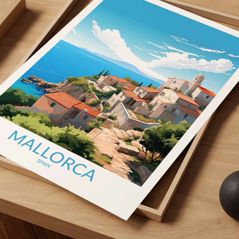 Mallorca Print Nr. 3, Mallorca Poster, Mallorca Wandkunst, Mallorca ...
