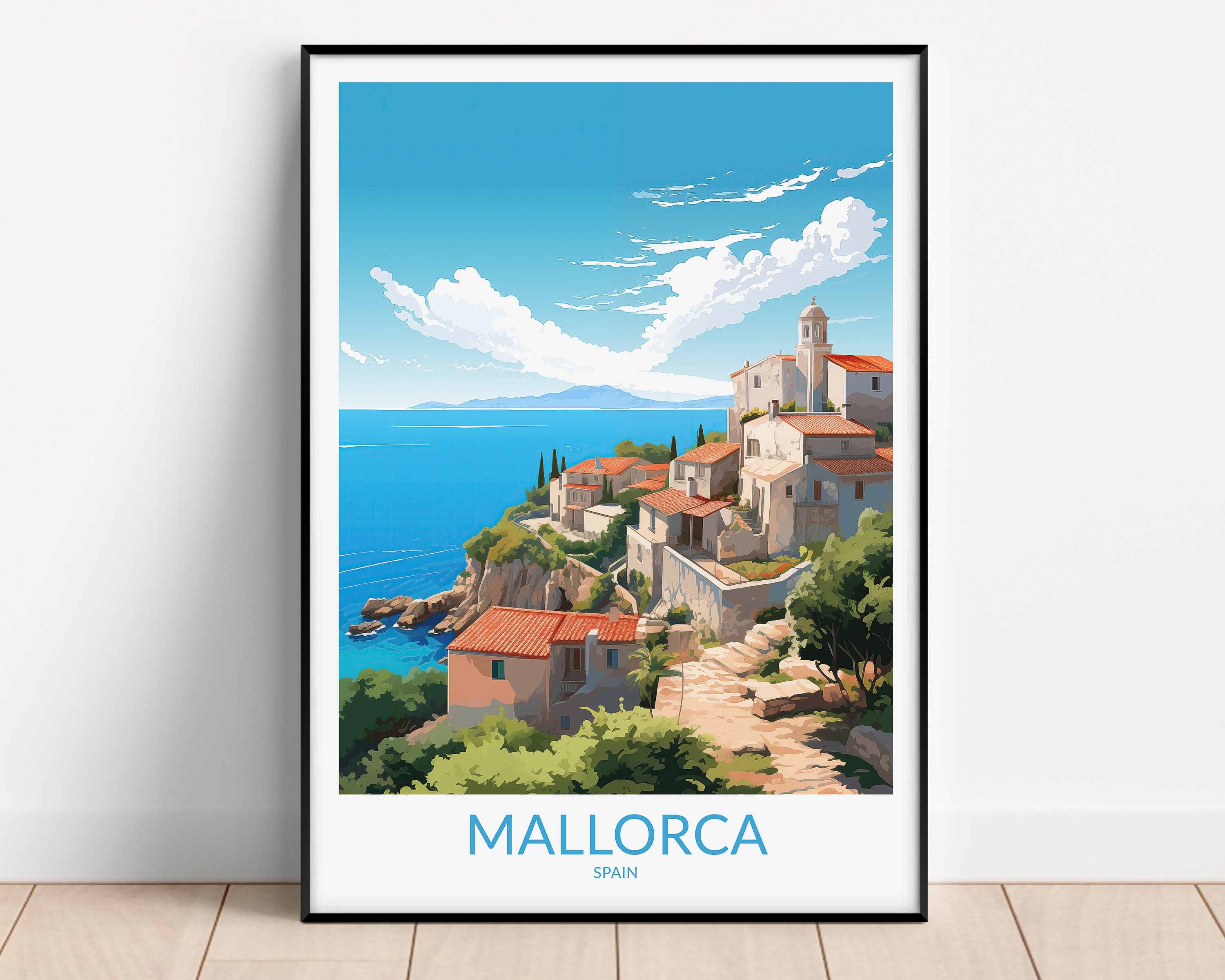 Mallorca Print Nr. 3, Mallorca Poster, Mallorca Wandkunst, Mallorca ...