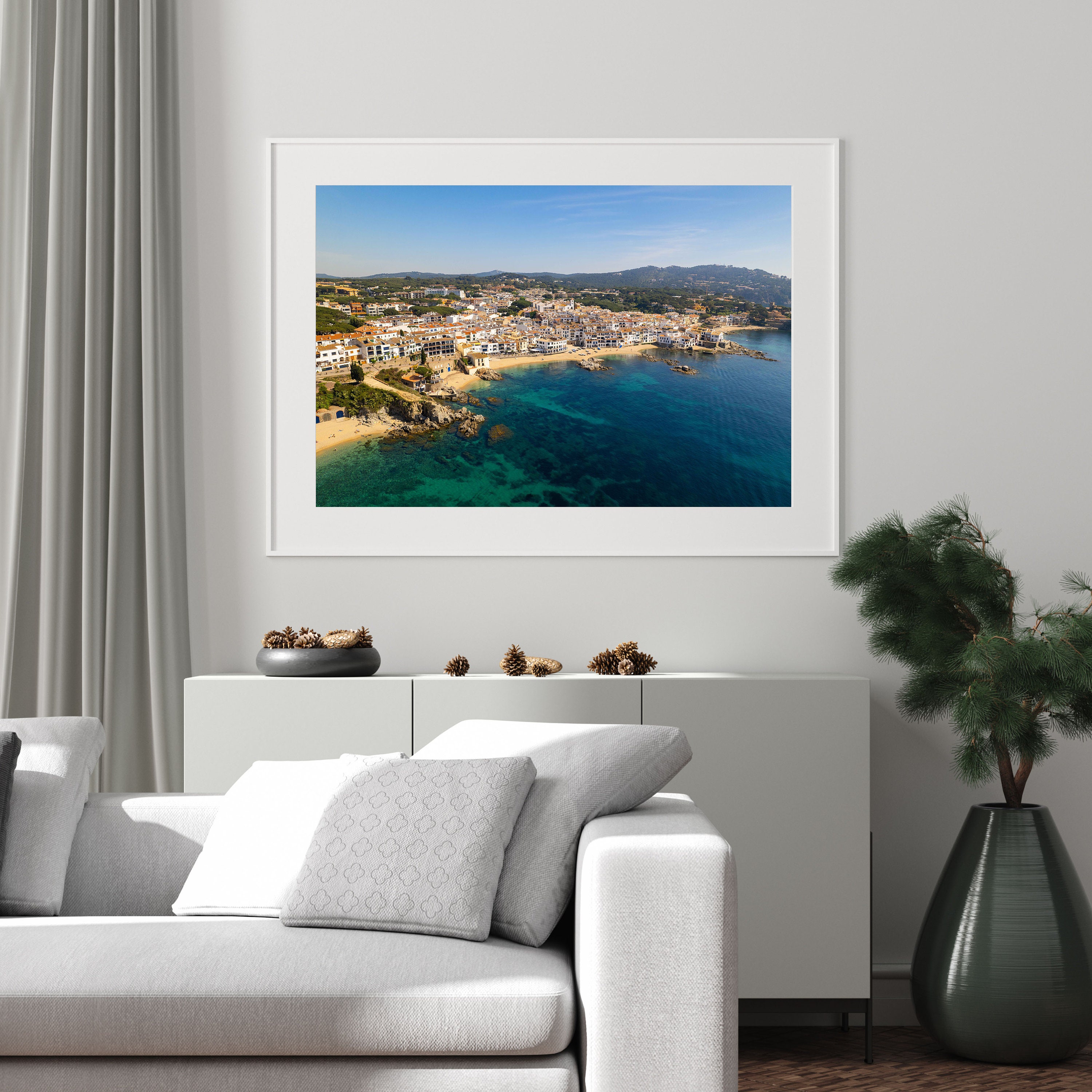 Calella De Palafrugell Aerial Photo Print, Costa Brava Print Spain ...