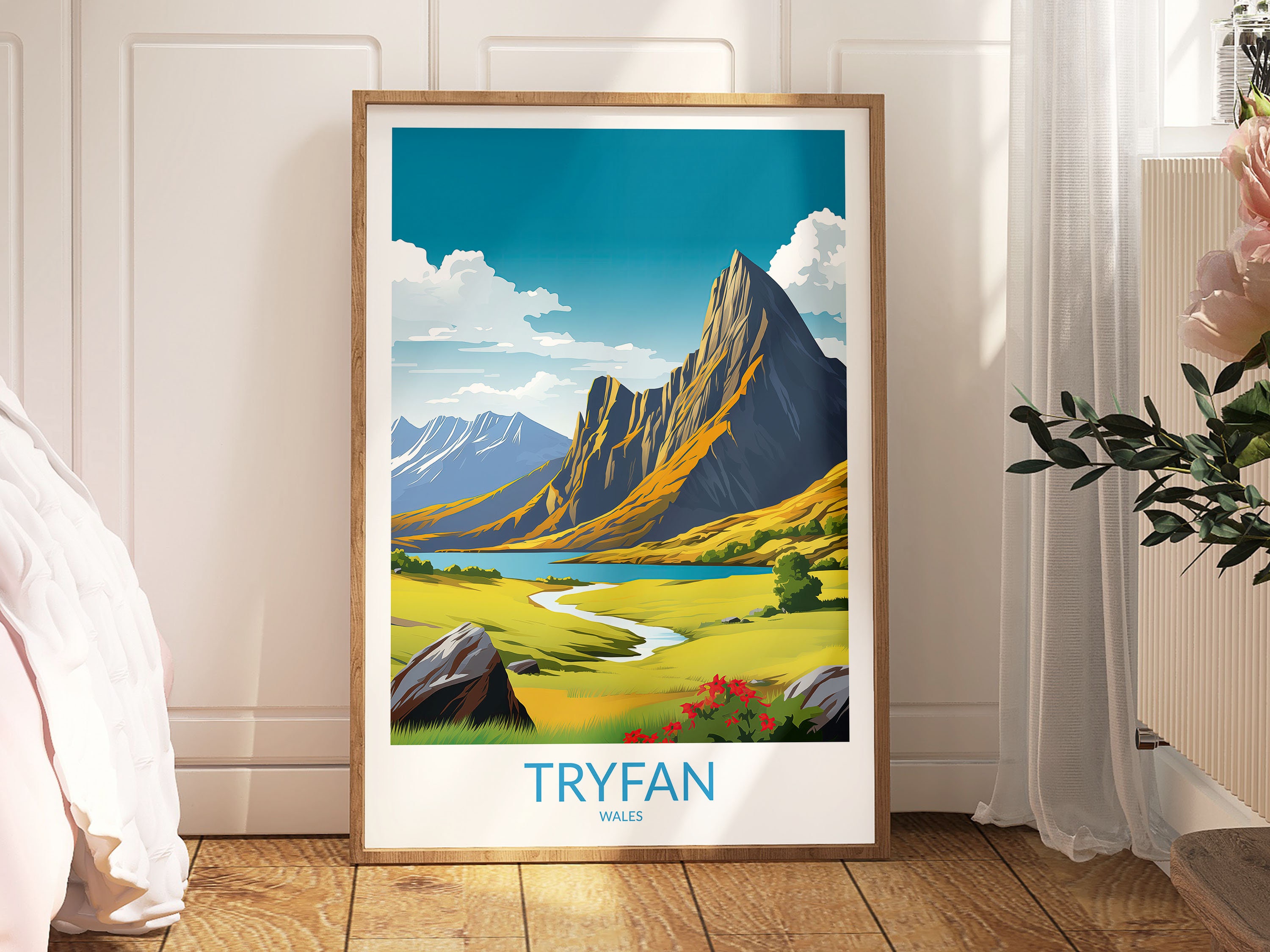 Tryfan Print No 3, Tryfan Poster, Tryfan Wall Art, Tryfan Art Print ...