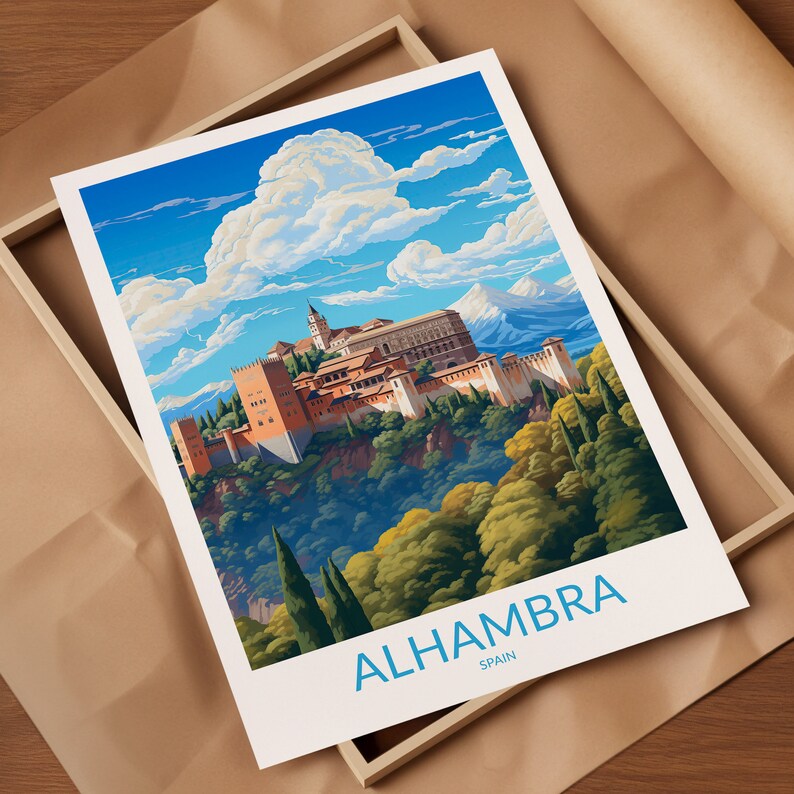 Alhambra Print No 2, Alhambra Poster, Alhambra Wall Art, Alhambra Art ...