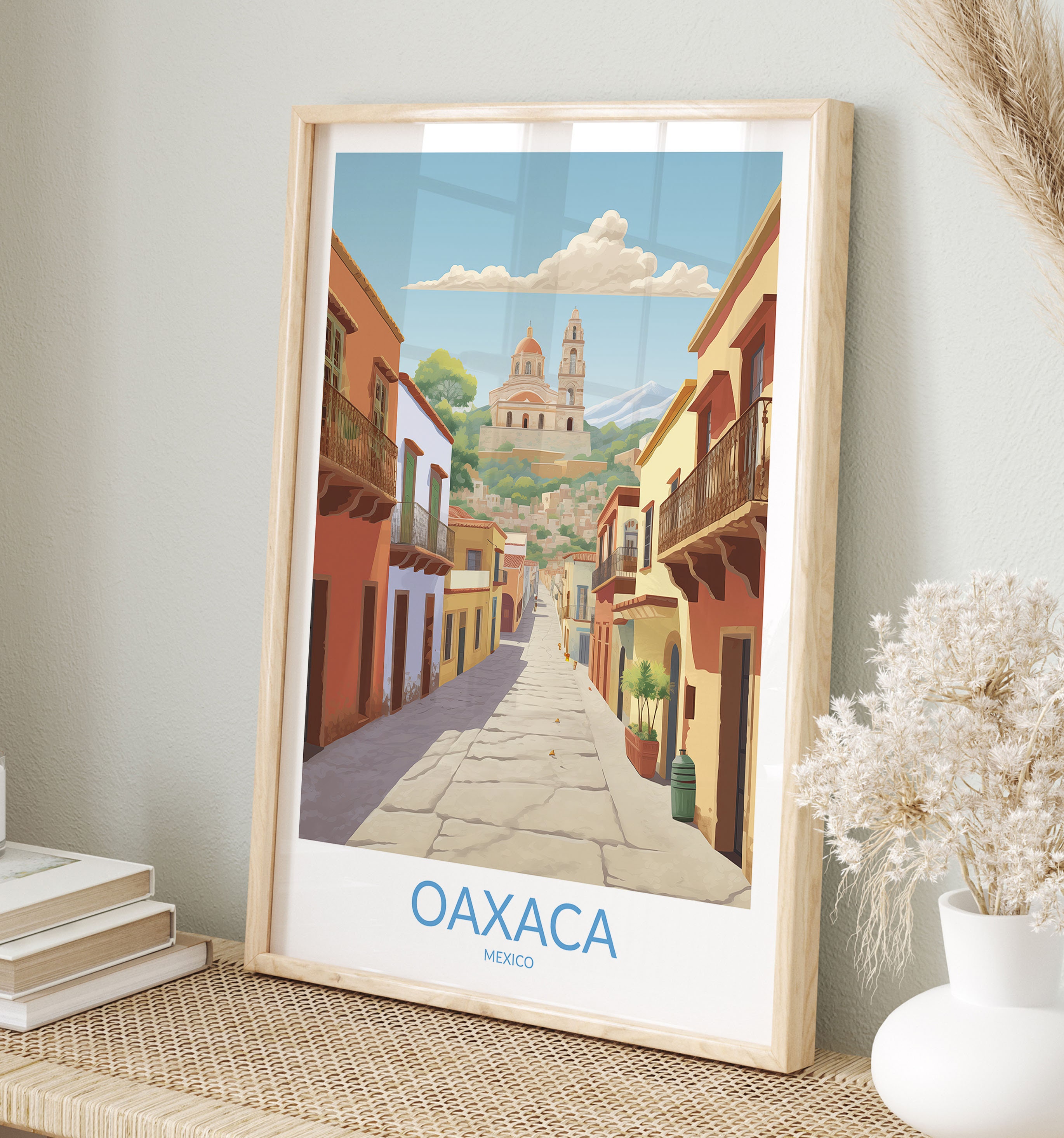 Oaxaca Print No 2, Oaxaca Poster, Oaxaca Wall Art, Oaxaca Art Print ...