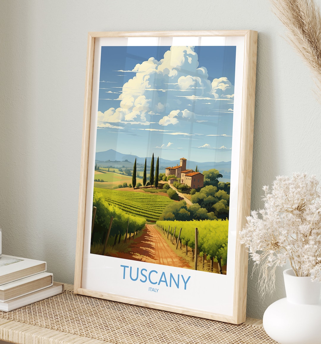Tuscany Print No 3, Tuscany Art Print, Tuscany Artwork, Tuscany Travel ...