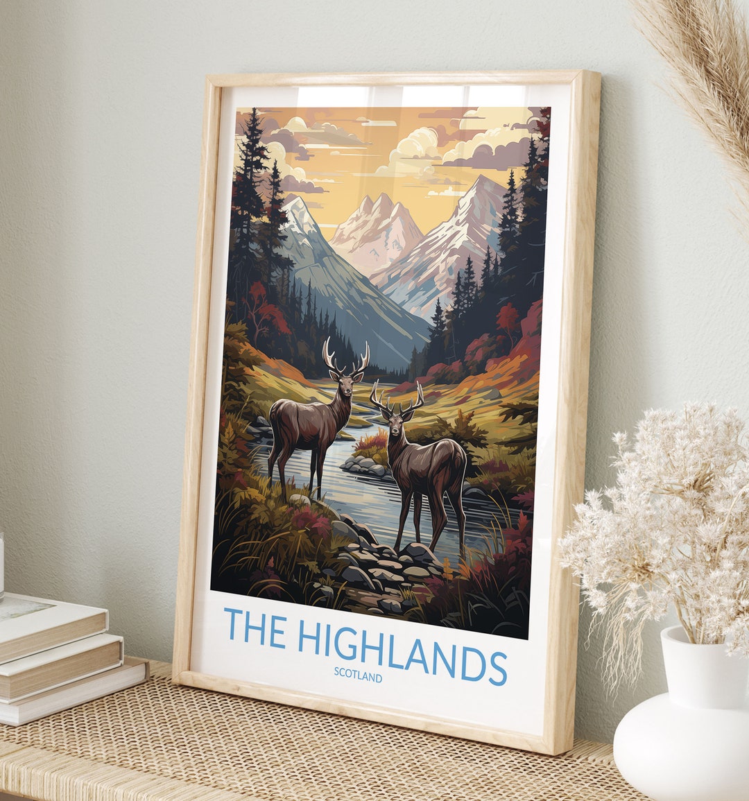 The Highlands Print, the Highlands Poster, the Highlands Wall Art, the ...