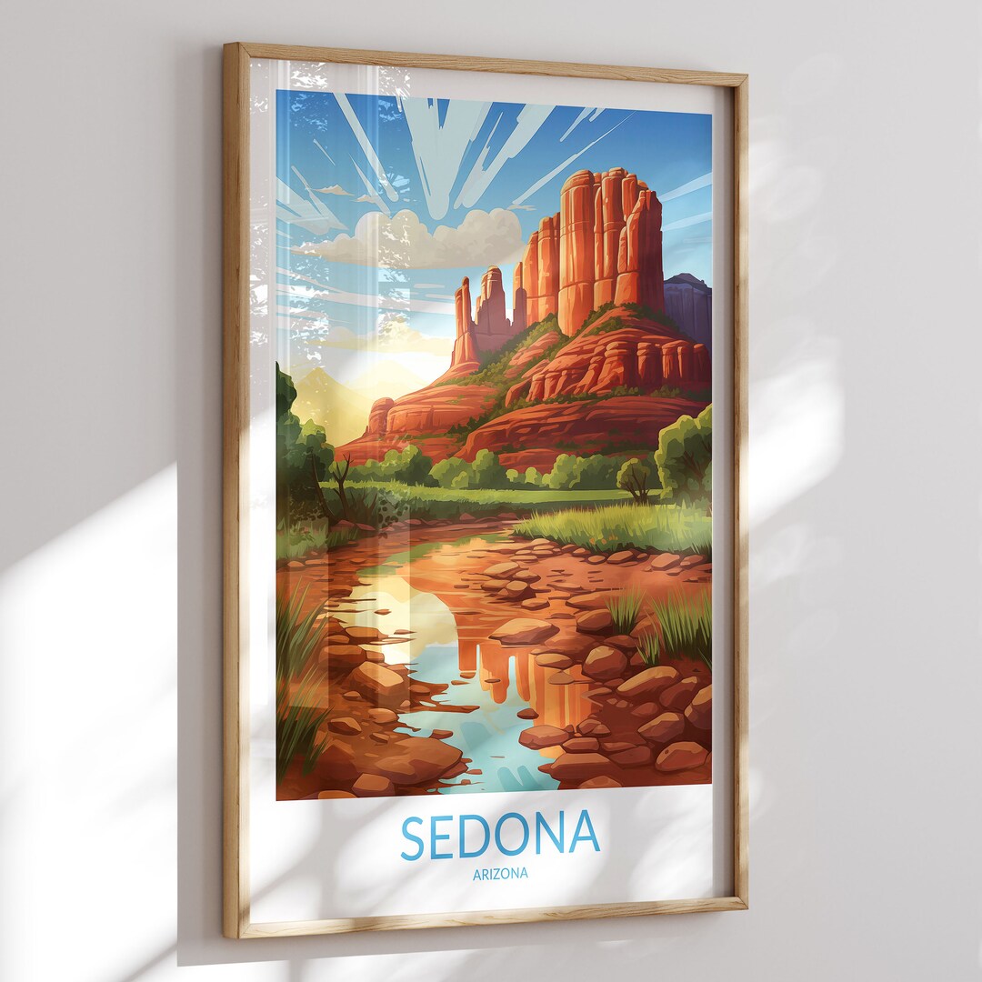 Sedona Print No 2, Sedona Poster, Sedona Wall Art, Sedona Art Print ...